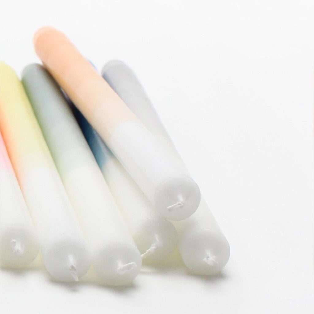 MIX RAINBOW of Gradient candles (set of 6) | mo man tai