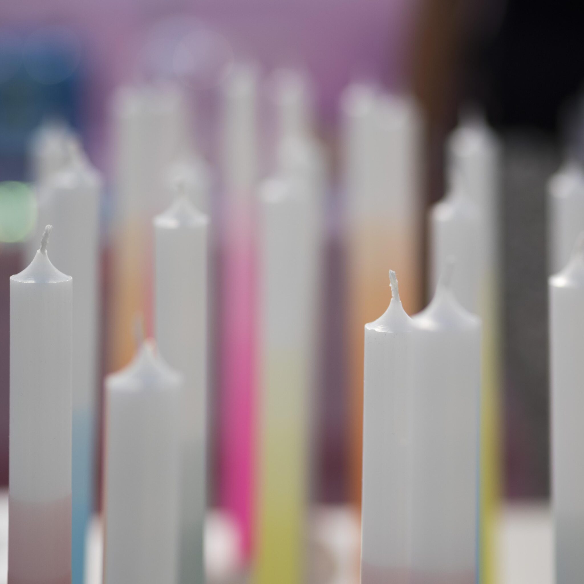 MIX RAINBOW of Gradient candles (set of 6) | mo man tai